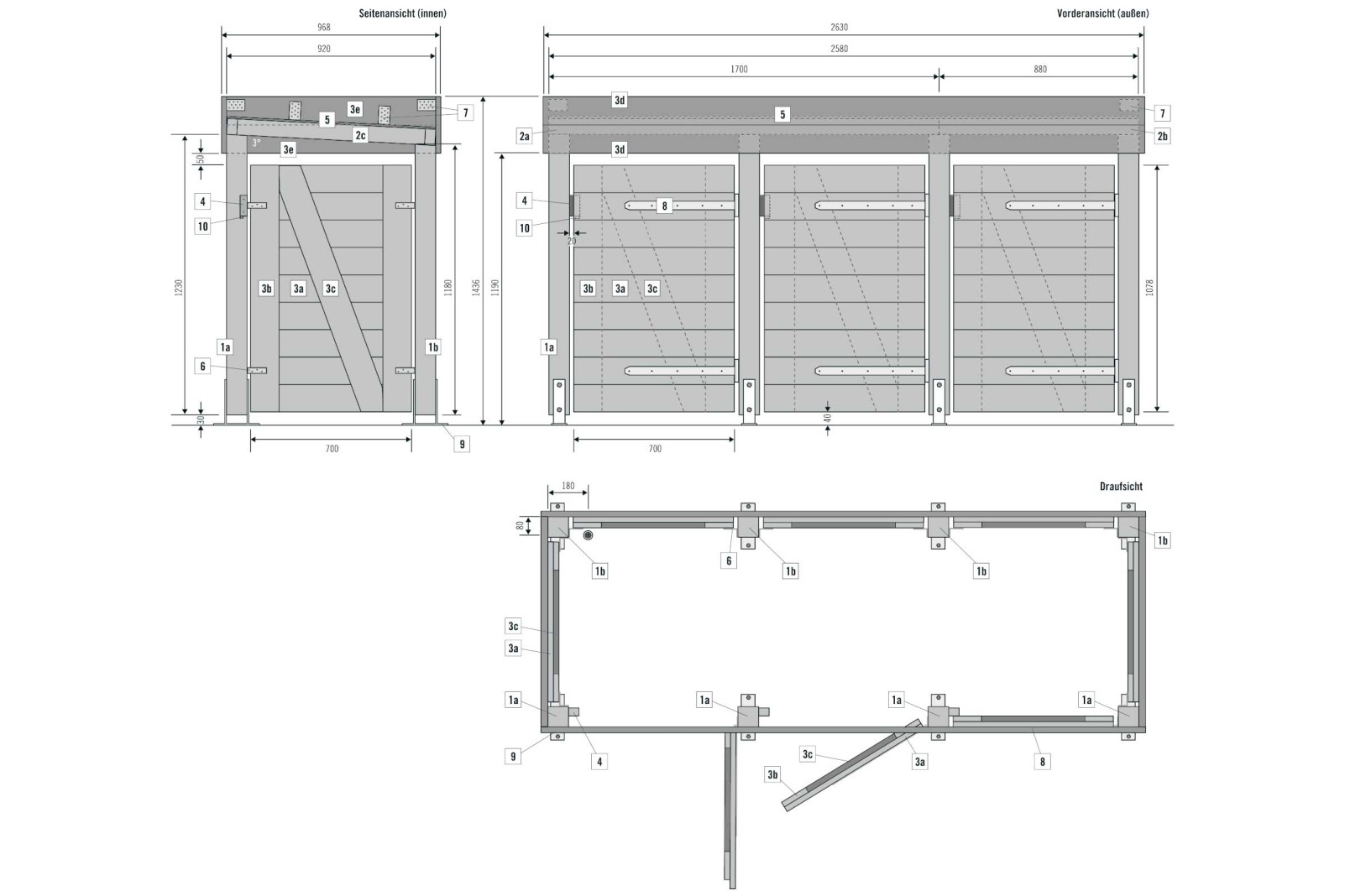 Mã¼lltonnenbox 4 Tonnen Selber Bauen