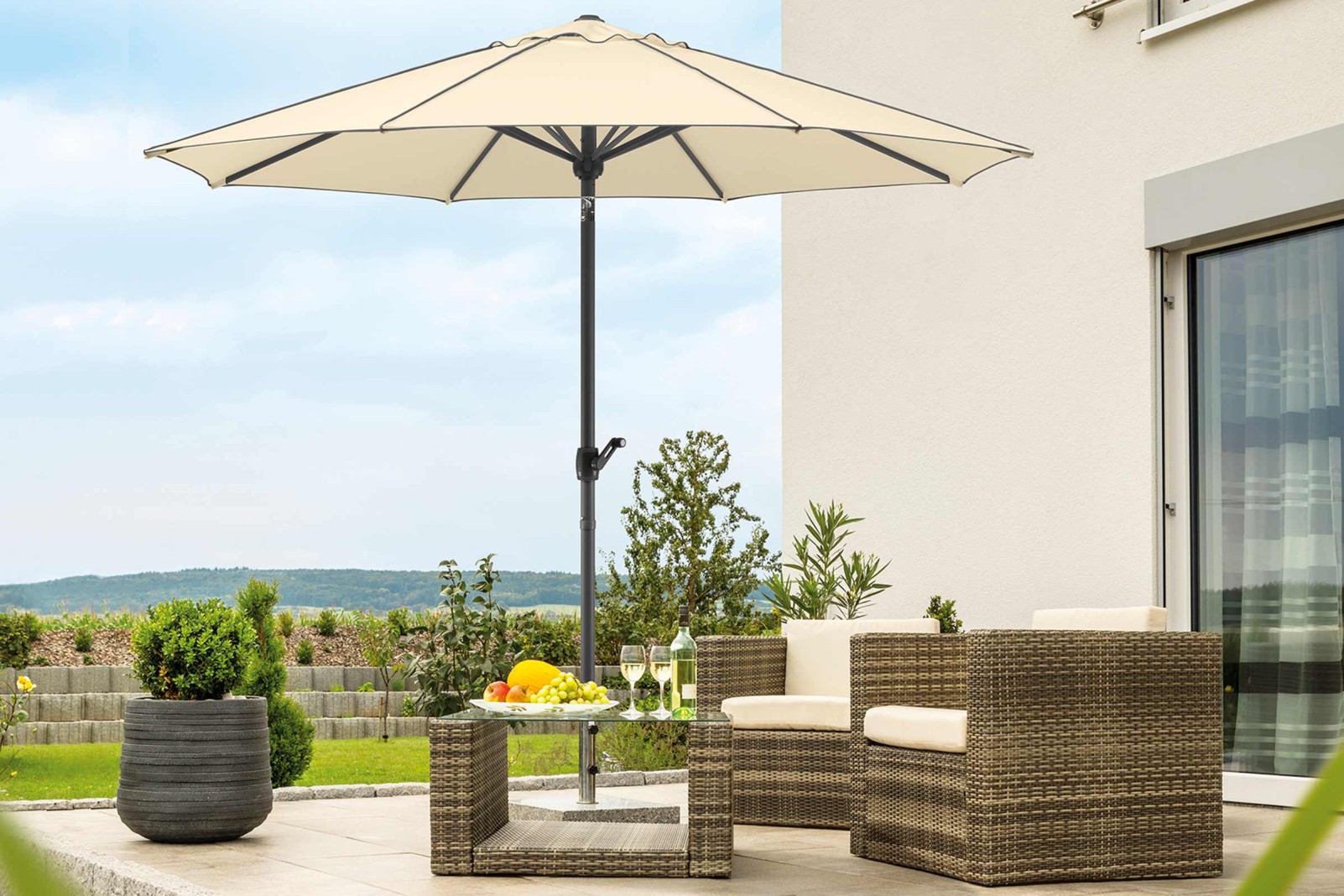 Terrasse beschatten und vor Sonne schützen | HORNBACH