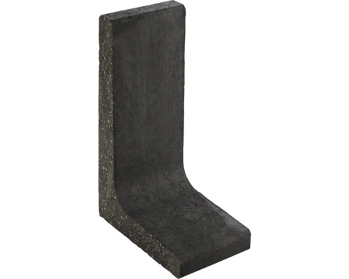 L-Stein schmal unbewehrt anthrazit 80 cm x 25 cm x 7 cm | HORNBACH