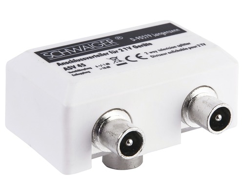 TV Aufsteckverteiler 2-fach Schwaiger ASV45532 | HORNBACH