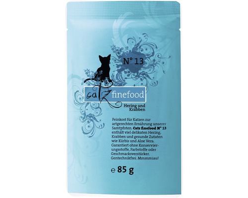 Katzenfutter nass Catz finefood No13 Hering & Krabben 85 g | HORNBACH