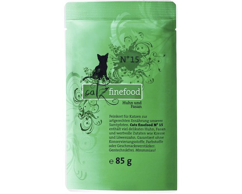 Katzenfutter nass Catz finefood No15 Huhn & Fasan 85 g | HORNBACH