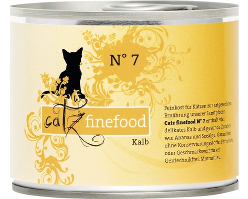 Katzenfutter nass Catz finefood No7 Kalb 200 g | HORNBACH