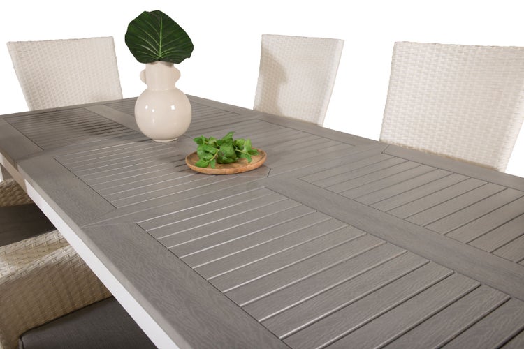 Albany Gartenset Tisch 90x152/210cm und 6 Stühle Padova | HORNBACH