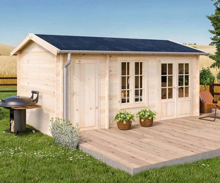 Alpholz Gartenhaus Jette Gartenhaus aus Holz, Holzhaus mit | HORNBACH