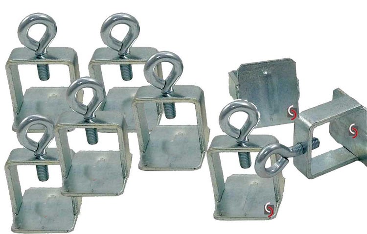 UvV UVQS4048 Klemmschellen Set mit 8 Schilderklemmschellen | HORNBACH