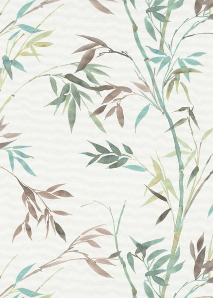Erismann Tapete Blätter Grün - 53 cm x 10.05 m - 661617 | HORNBACH