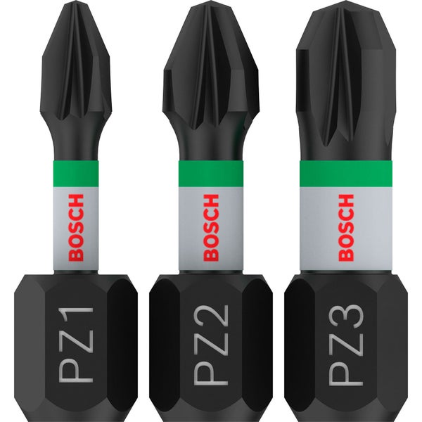 Bosch PRO Pozidriv Impact Bit PZ1; PZ2; PZ3 25 mm 3-tlg. - | HORNBACH