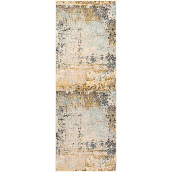 Abstrakt Moderner Flurteppich Mehrfarbig/Blau 80x220 cm | HORNBACH