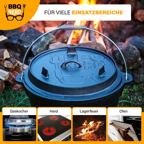 BBQ-Nerd Dutch Oven Professional 4,2L mit Ständer | | HORNBACH