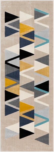 Moderner Skandinavischer Flurteppich Mehrfarbig Beige/Grau | HORNBACH
