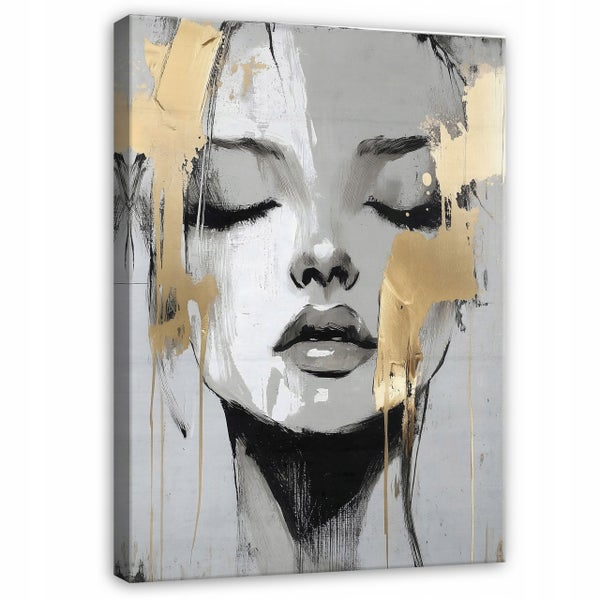 Leinwandbild Abstrakt Frau Modern Bilder Wohnzimmer 60X40 cm | HORNBACH