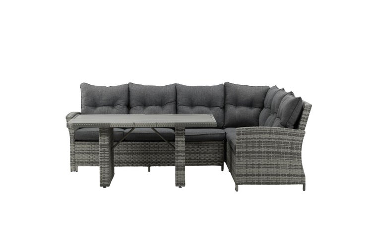 London Loungeset 2 Teile grau,grau. 1 X 1 X 1 cm | HORNBACH