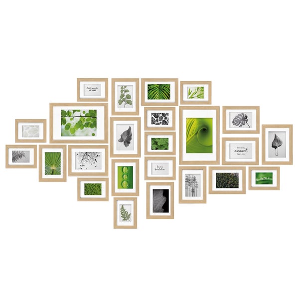 bomoe Nature Bilderrahmen MDF Eiche (24tlg) | HORNBACH