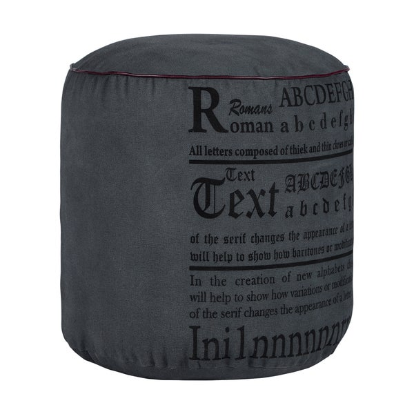 WOMO-DESIGN Sitzpouf St. Louis Ø 42x42 cm, Anthrazit, | HORNBACH