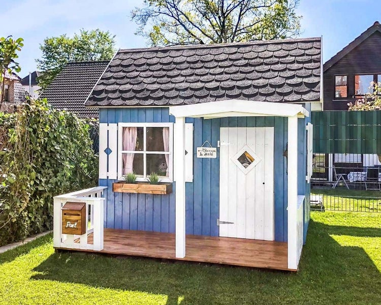 Elegantes Kinderspielhaus Holz Gebraucht Ebenbild