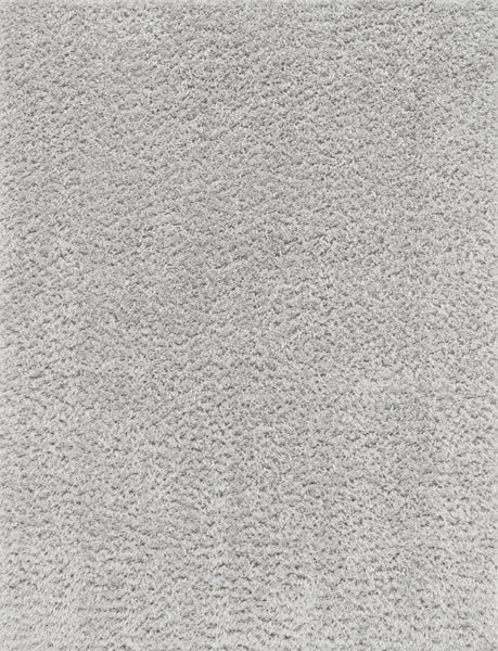 Hochfloriger Shaggy-Teppich Einfarbig Hellgrau 200x275 cm | HORNBACH