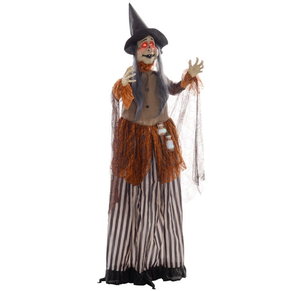 HOMCOM 183cm Halloween Dekoration Halloween-Hexe mit | HORNBACH