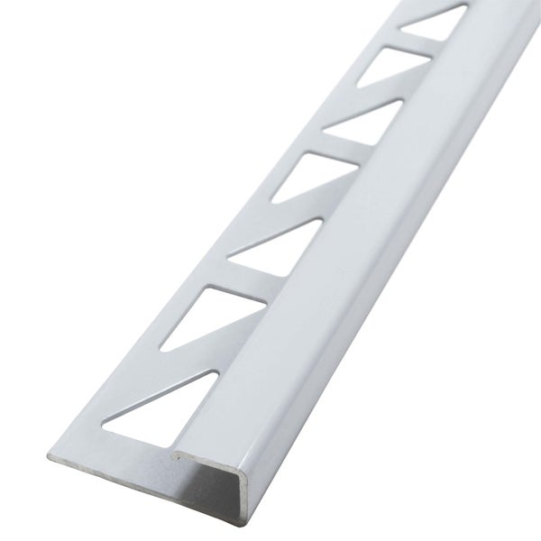 Dalsys Fliesenschiene Eckprofil Aluminium 2,5m x 8mm Weiß | HORNBACH