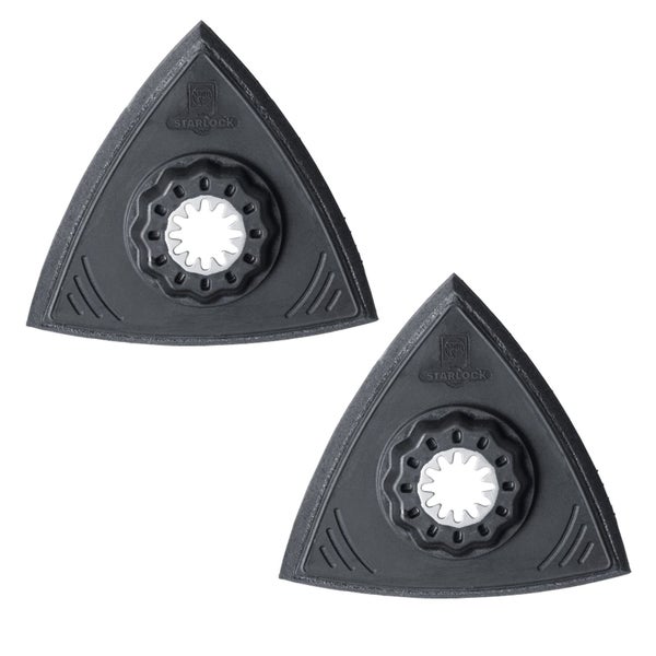 Fein 2x Schleifplatte ungelocht superweich Dreiecksform - | HORNBACH