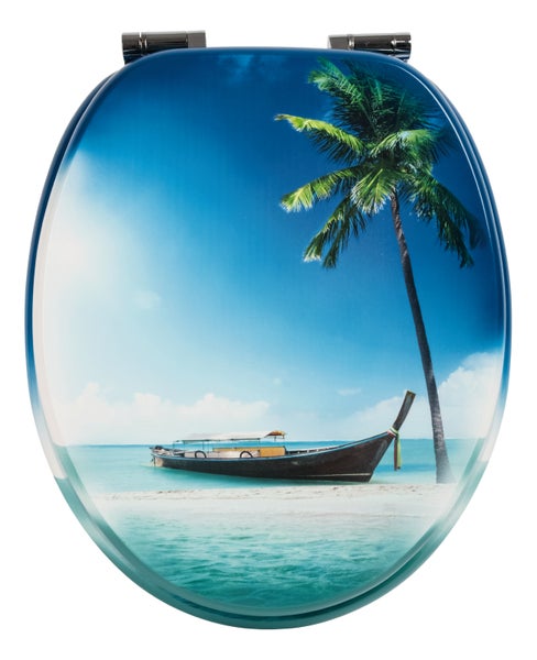 Calmwaters® WC Sitz Motiv Karibik mit Absenkautomatik, | HORNBACH