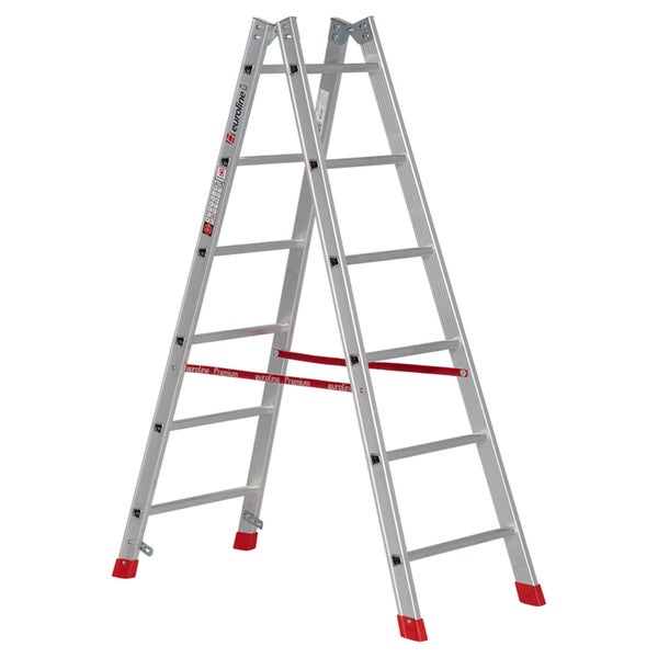 Euroline Premium 305 Sprossenstehleiter 2x6 Sprossen | HORNBACH