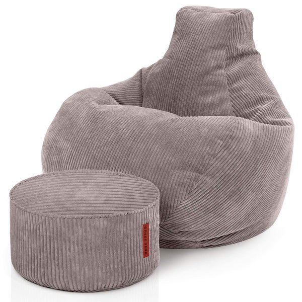 Green Bean Sitzsack mit Hocker aus Cord - Sitzsäcke für | HORNBACH