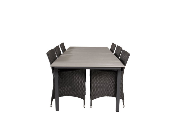 Levels Gartenset Tisch 100x229/310cm und 6 Stühle Knick | HORNBACH