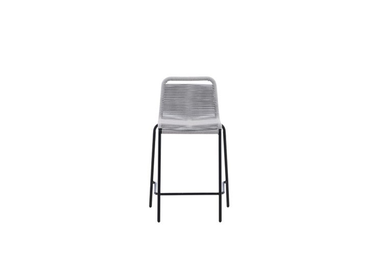 Lindos Garten Barhocker stapelbar hellgrau. 2er Set | HORNBACH