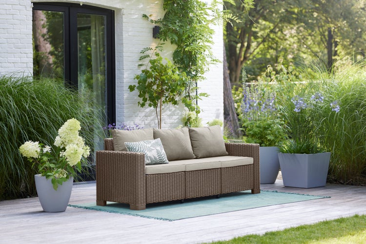 Keter California Chaise Longue Loungeset 3 4 Personen HORNBACH